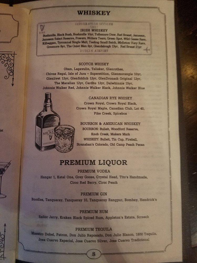 Menu at Sidedoor restaurant, Ottawa