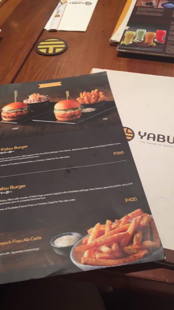 Menu at Yabu: House of Katsu SM Aura restaurant, Taguig