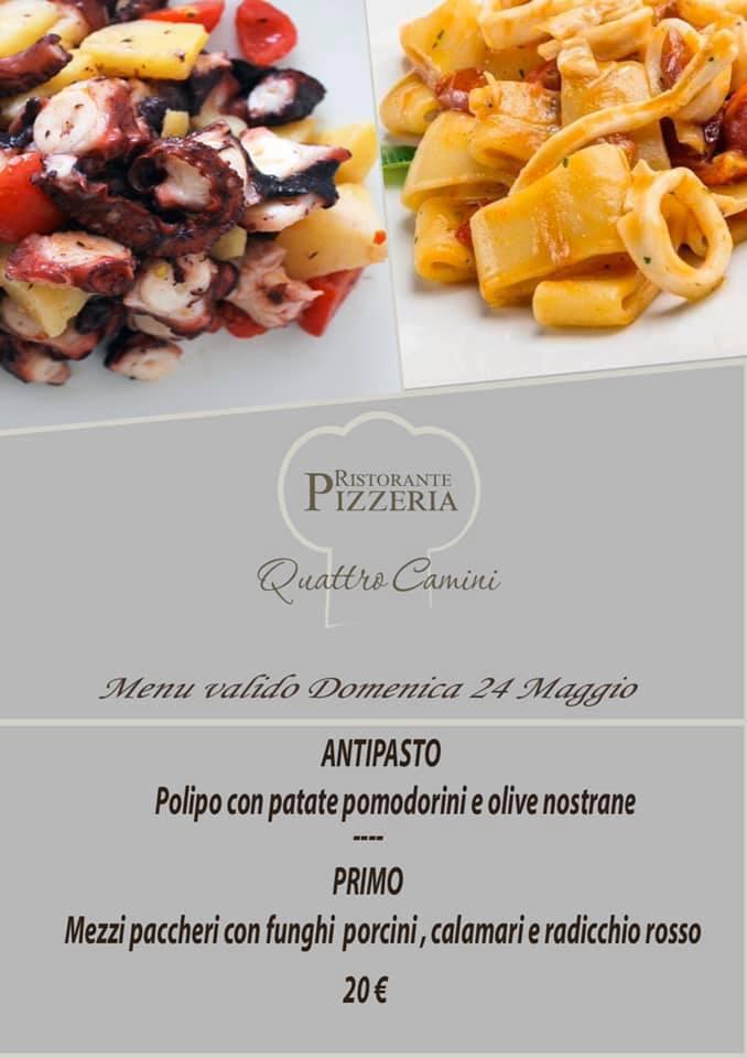 Menu at Ai Quattro Camini pizzeria, Poncarale, SS45bis
