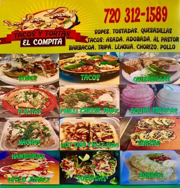 Menu at Taqueria “ El Compita “ Mexican Restaurant, Thornton