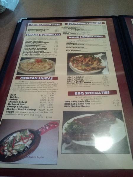 Menu at David's Restaurant, Asheboro