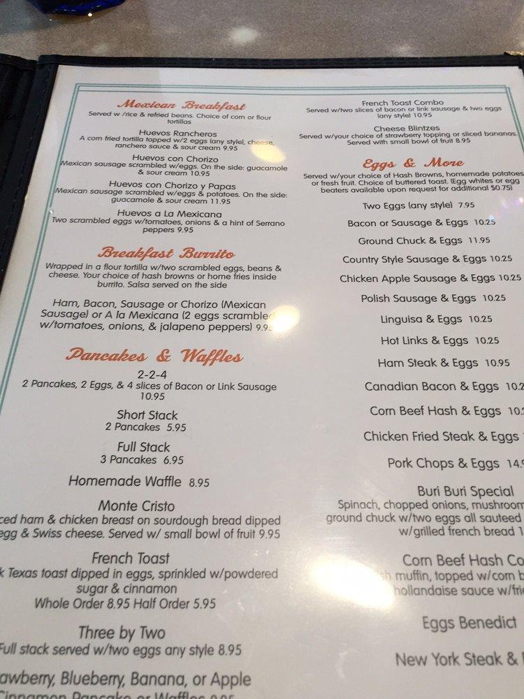 Menu at Gunter's Restaurant, South San Francisco