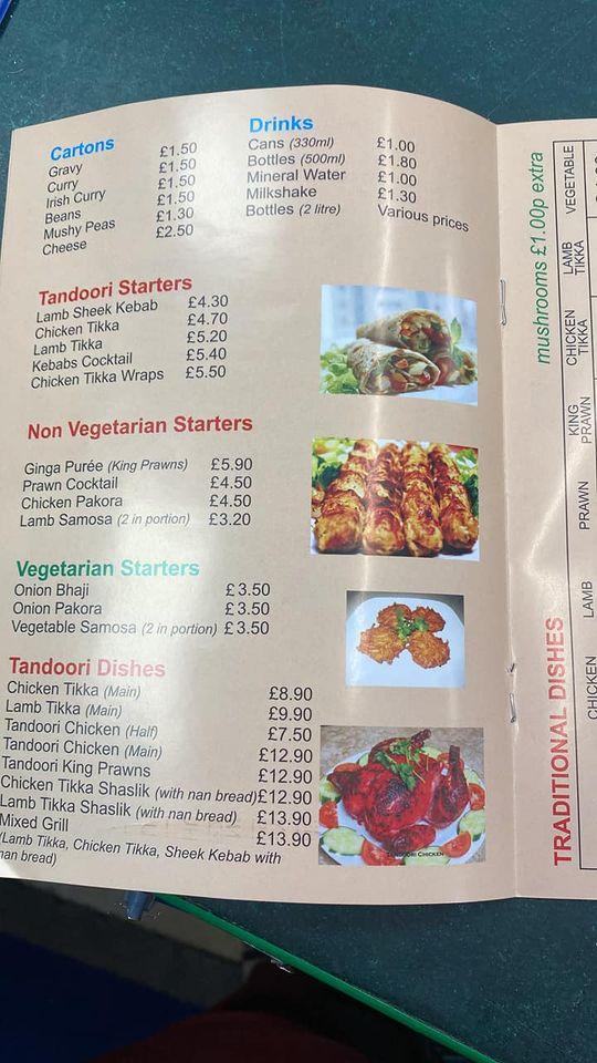 Menu at Twinz Fish Bar, Newport