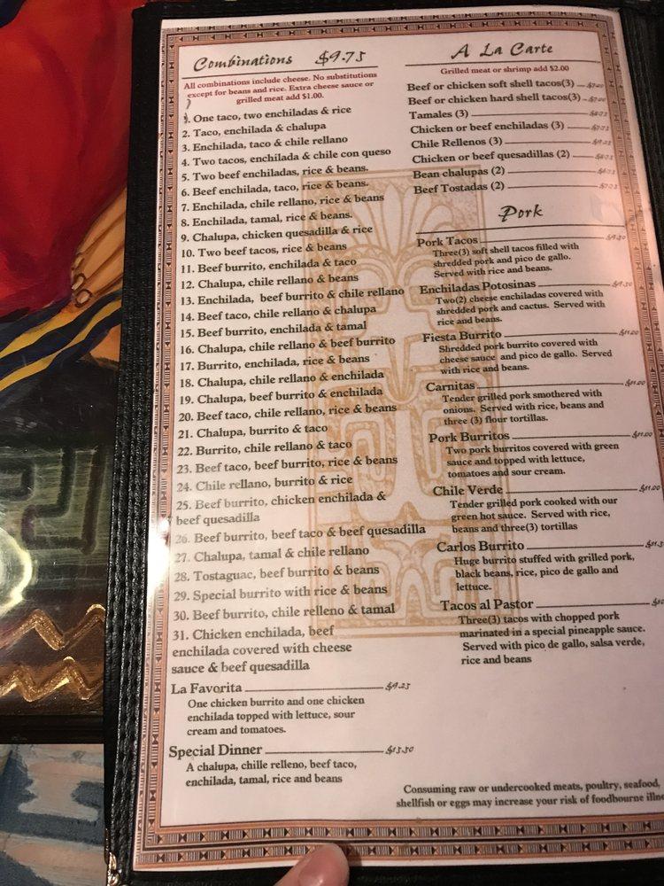 Menu at La Cantina Mexican Restaurant of Hancock, MI, Hancock