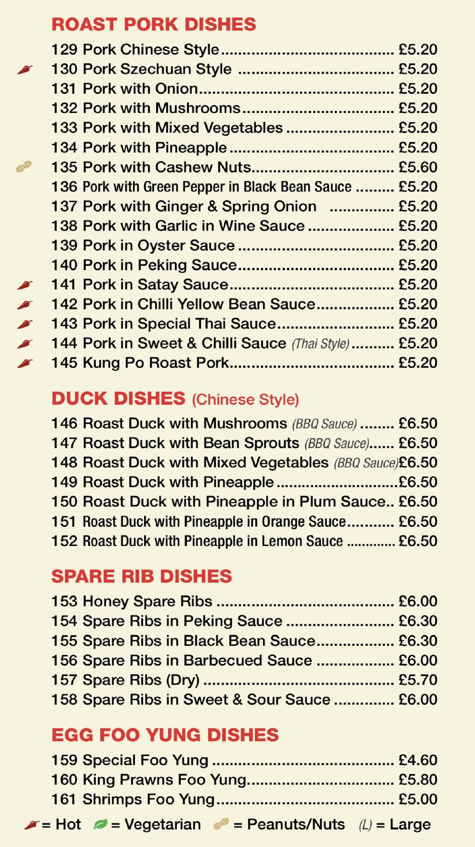 Menu at cheong's chinese takeaway fast food, St Albans