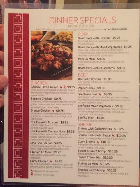 Menu at Dragon City restaurant, Oviedo, Winter Springs Blvd