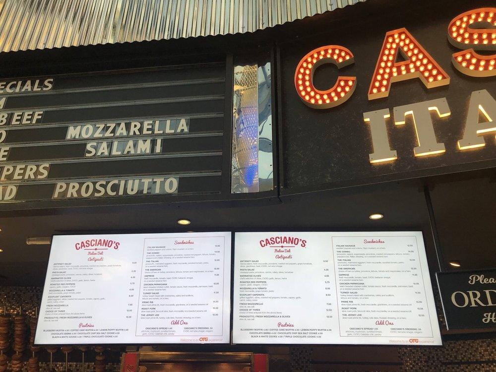 Menu at Casiano's Italian Specialties pizzeria, Newark, Terminal C