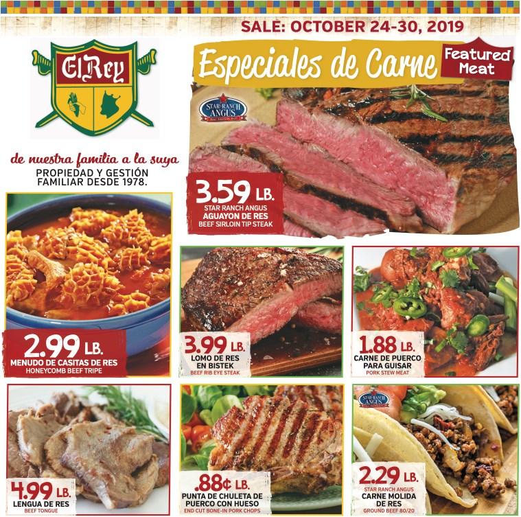 Menu at El Rey Foods restaurant, Milwaukee, W Burnham St
