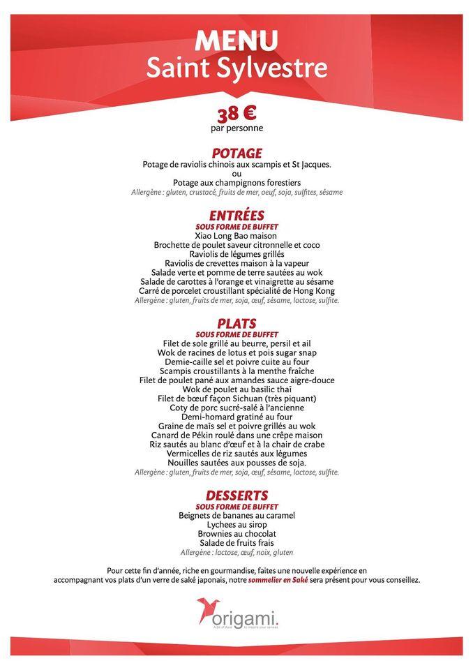 Menu at Origami Belval Sàrl restaurant, Esch-sur-Alzette, 14 Av. du ...