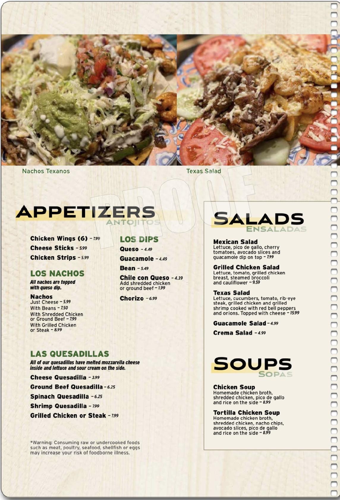 Menu at Pancho Mexican Restaurant Vinton, Vinton
