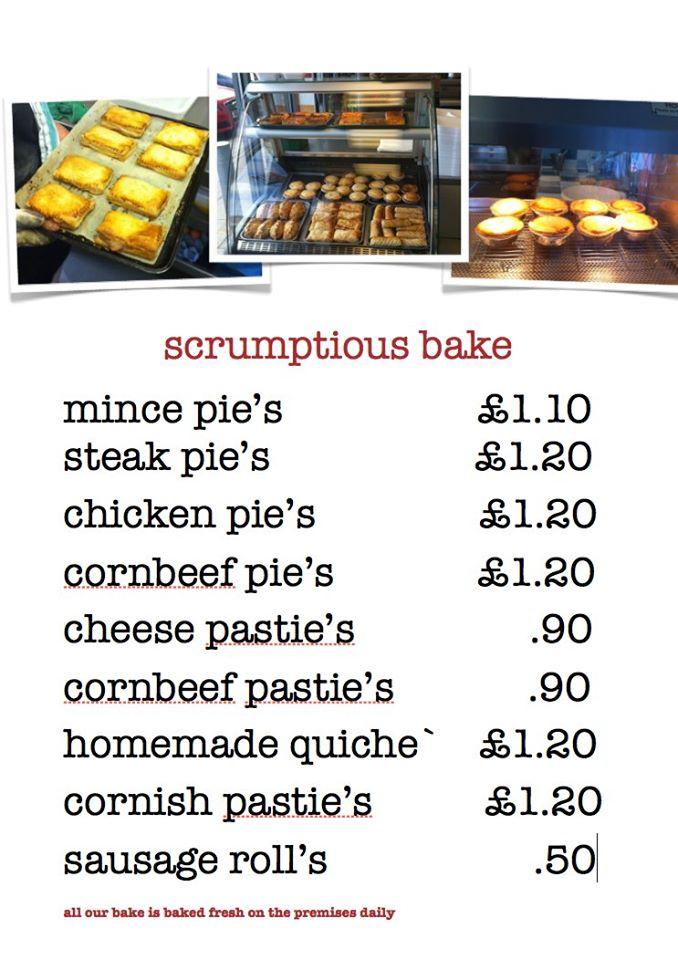 Menu at Scrumptious fast food, Redcar, Unit 5