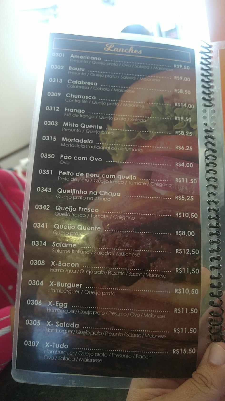 Menu em Bom Dia, Jundiaí