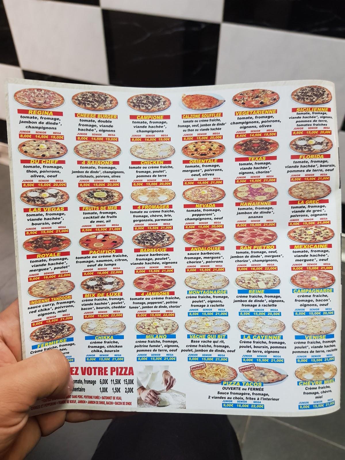 Menu at PIZZA DI NAPOLIII fast food, Évry