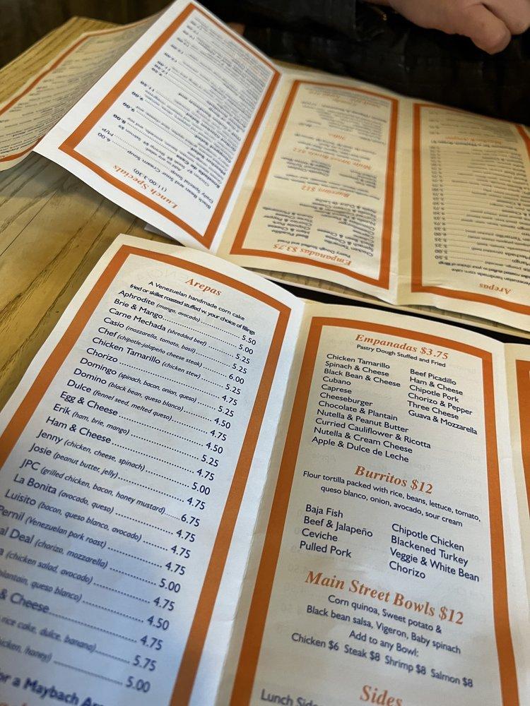 Menu at Valencia Luncheria restaurant, Norwalk