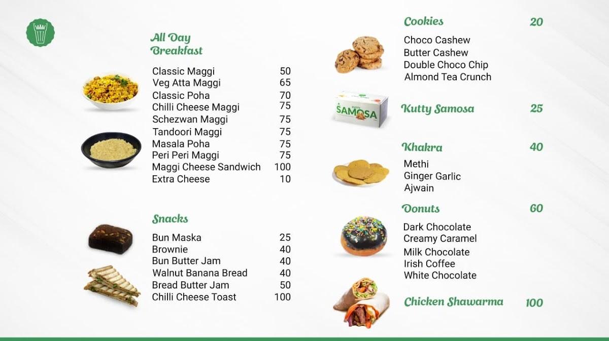 Menu at Chai Kings - KMC METRO, Chennai