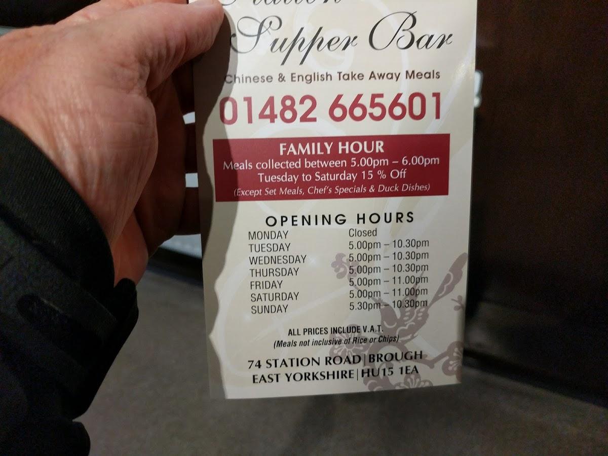 Station Supper in Brough - Restaurant menu and reviews