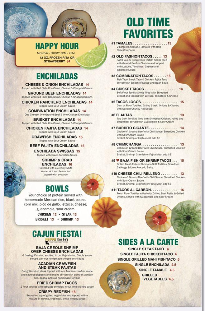 Carta del restaurante Mi Padres Mexican Grill & catering, Baton Rouge ...