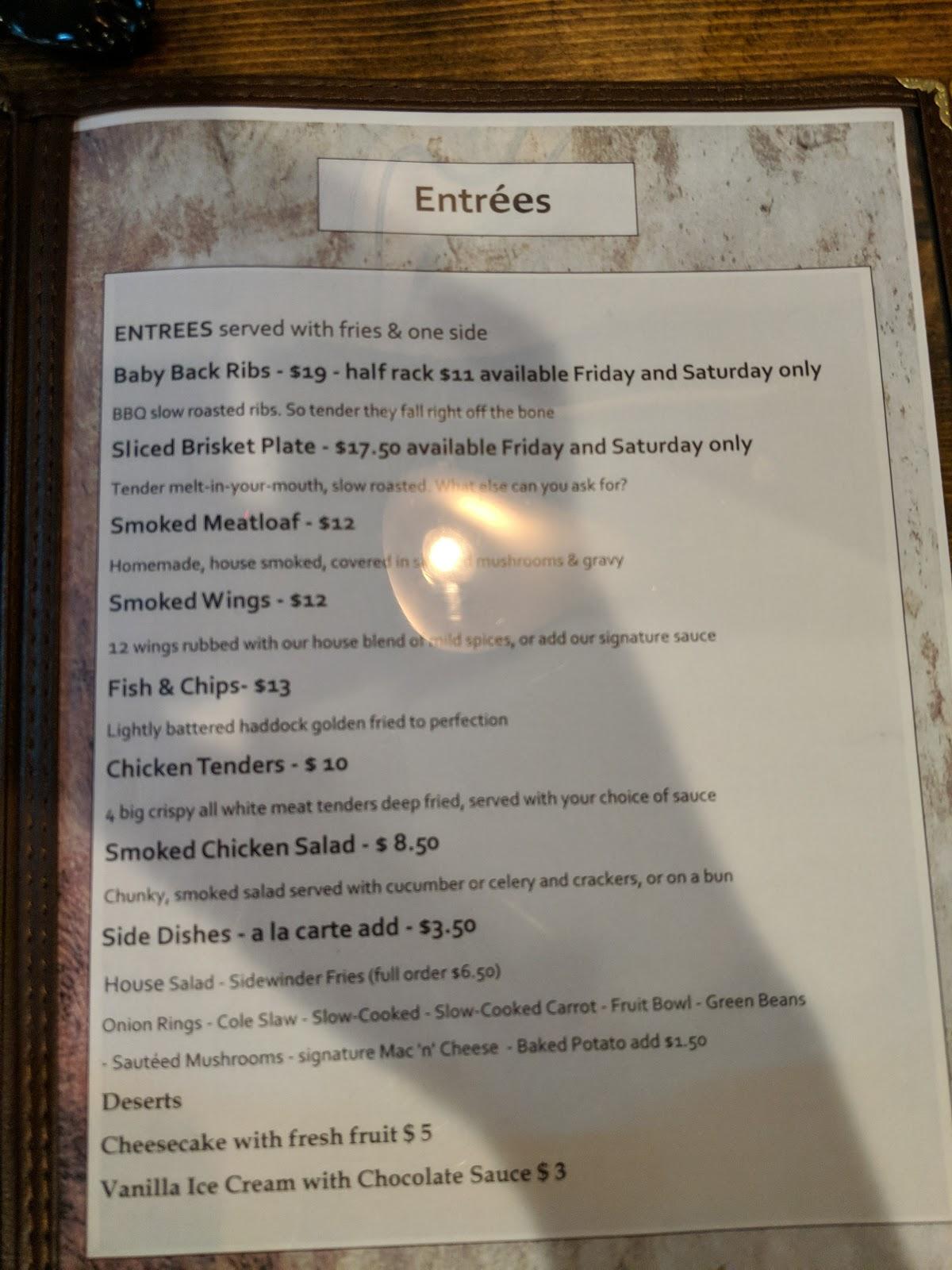 Menu at Pallet Bar And Grill, Fort Walton Beach