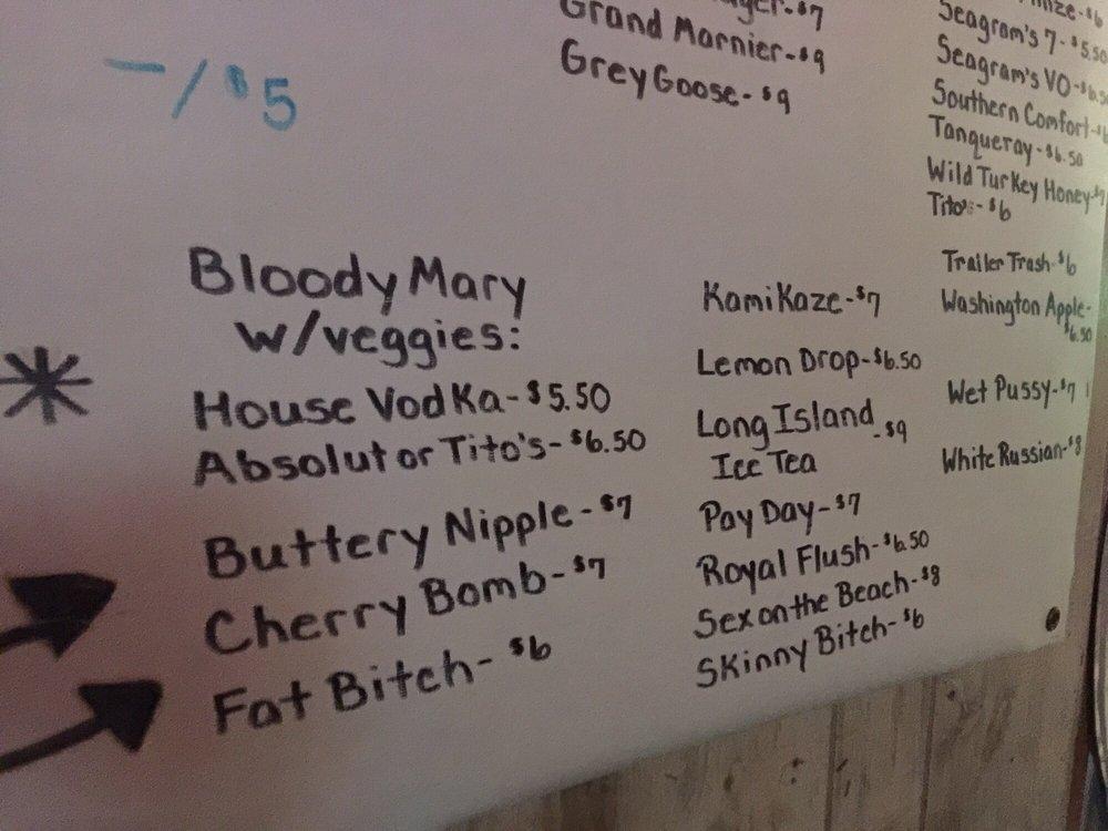 Carta de Trailer Bar, Surf City, N New River Dr
