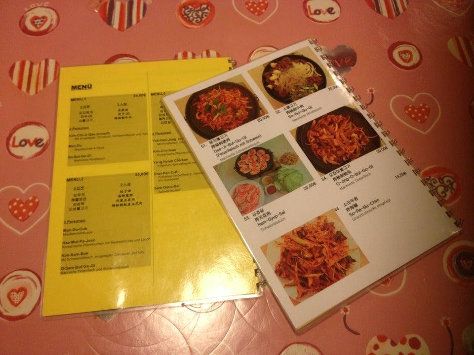 Menu at Arirang Restaurant, Berlin, Uhlandstraße 194