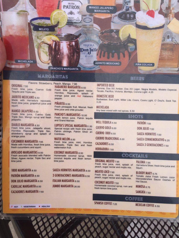 Menu at Charrito's House Mexican Restaurant, Larkspur, Spruce Mountain Rd
