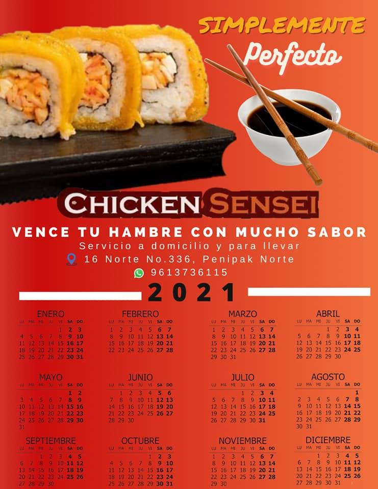 Menu at chiken sensei Chicken Sensei alitas y makis restaurant, Tuxtla ...