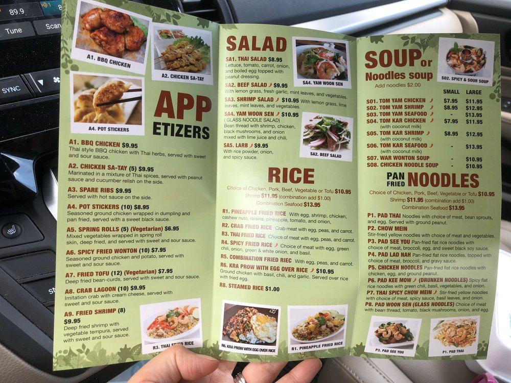 Menu at Thai Food To Go restaurant, Torrance
