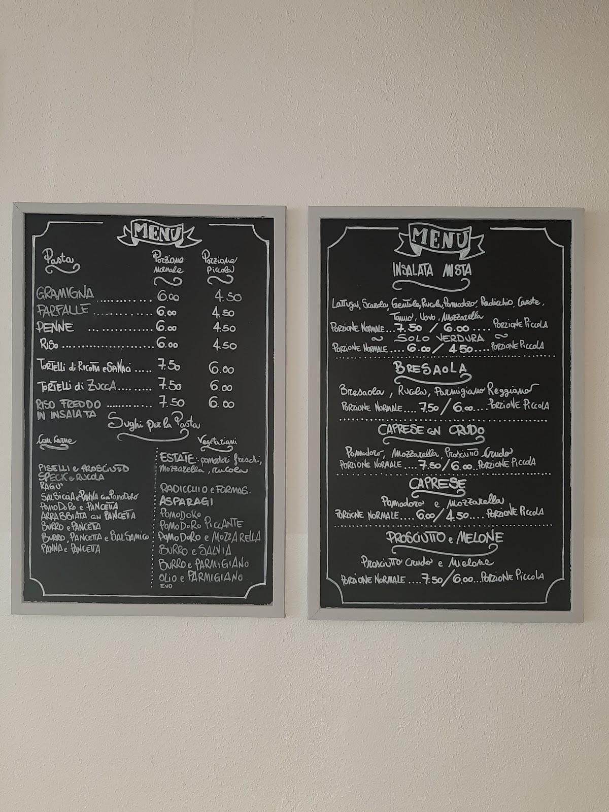 Menu da Bar Civico 57, Sassuolo