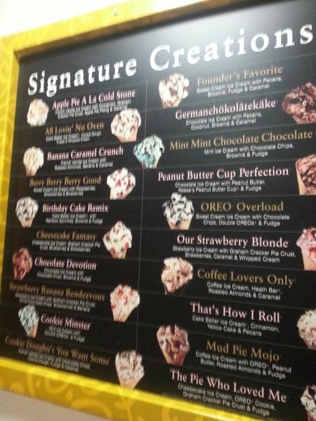 Menu at Cold Stone Creamery cafe, Murrieta, Madison Ave Ste D106