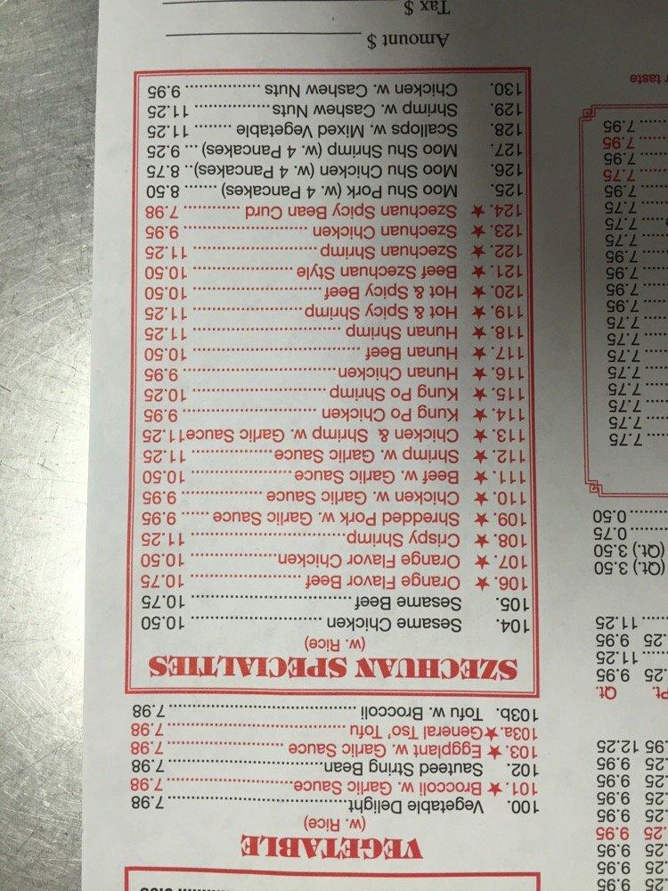 Menu at New China JAMISON restaurant, Jamison