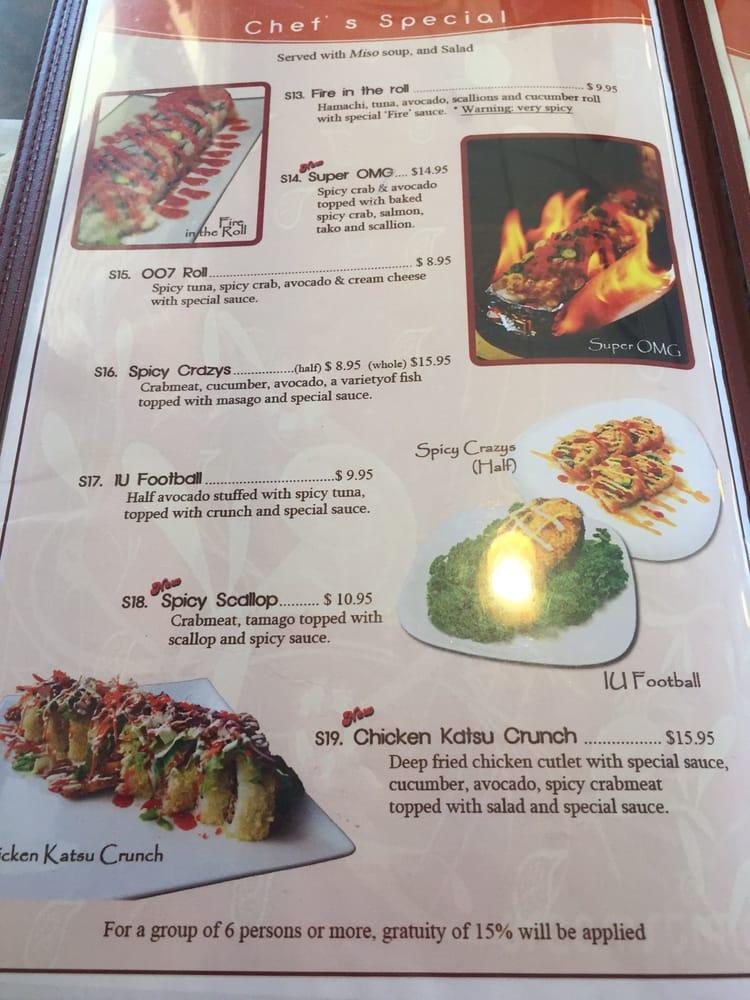 Menu at Restaurant Ami, Bloomington, E 3rd St