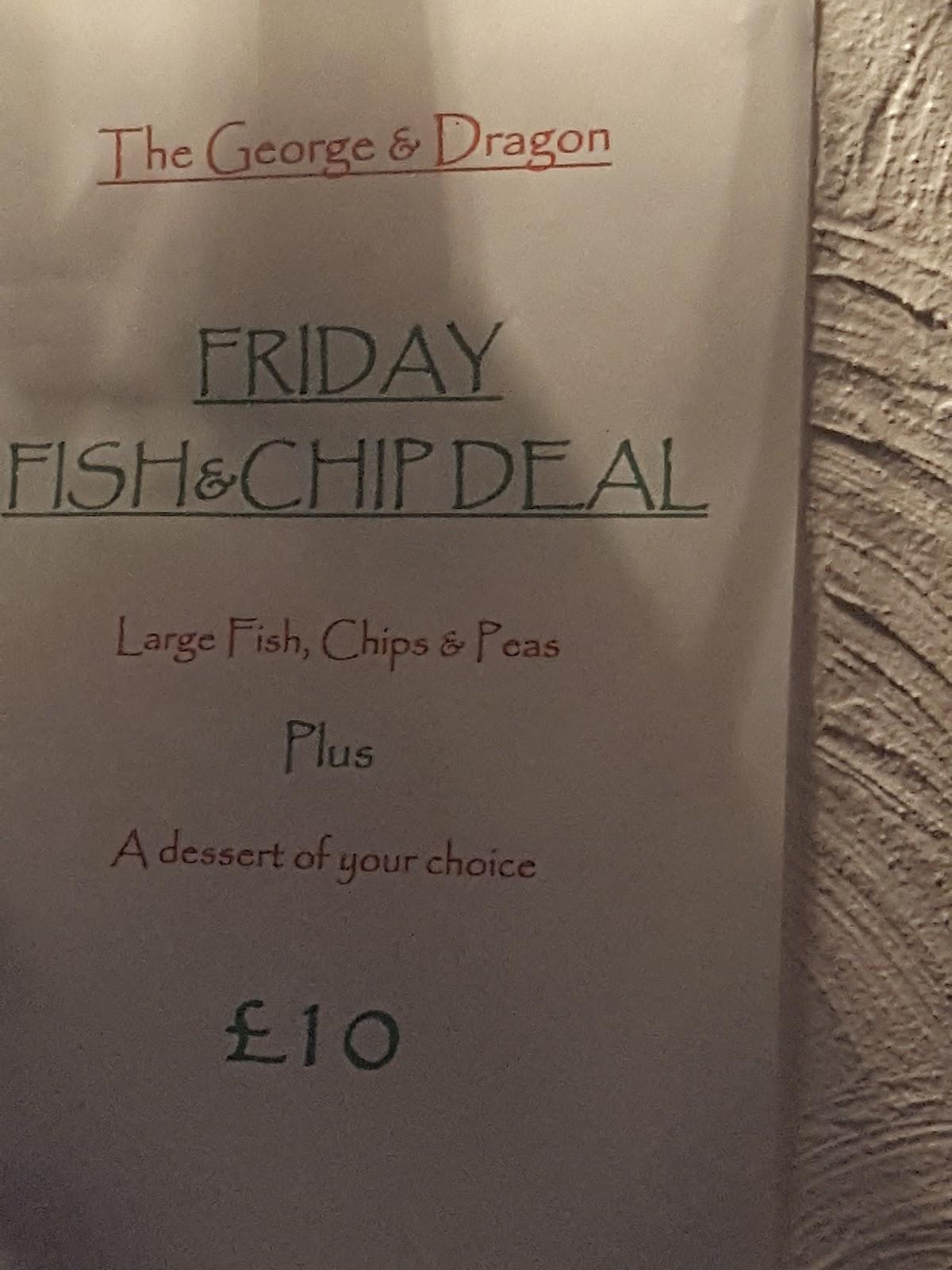 Menu at The George & Dragon pub & bar, Hagworthingham, High St