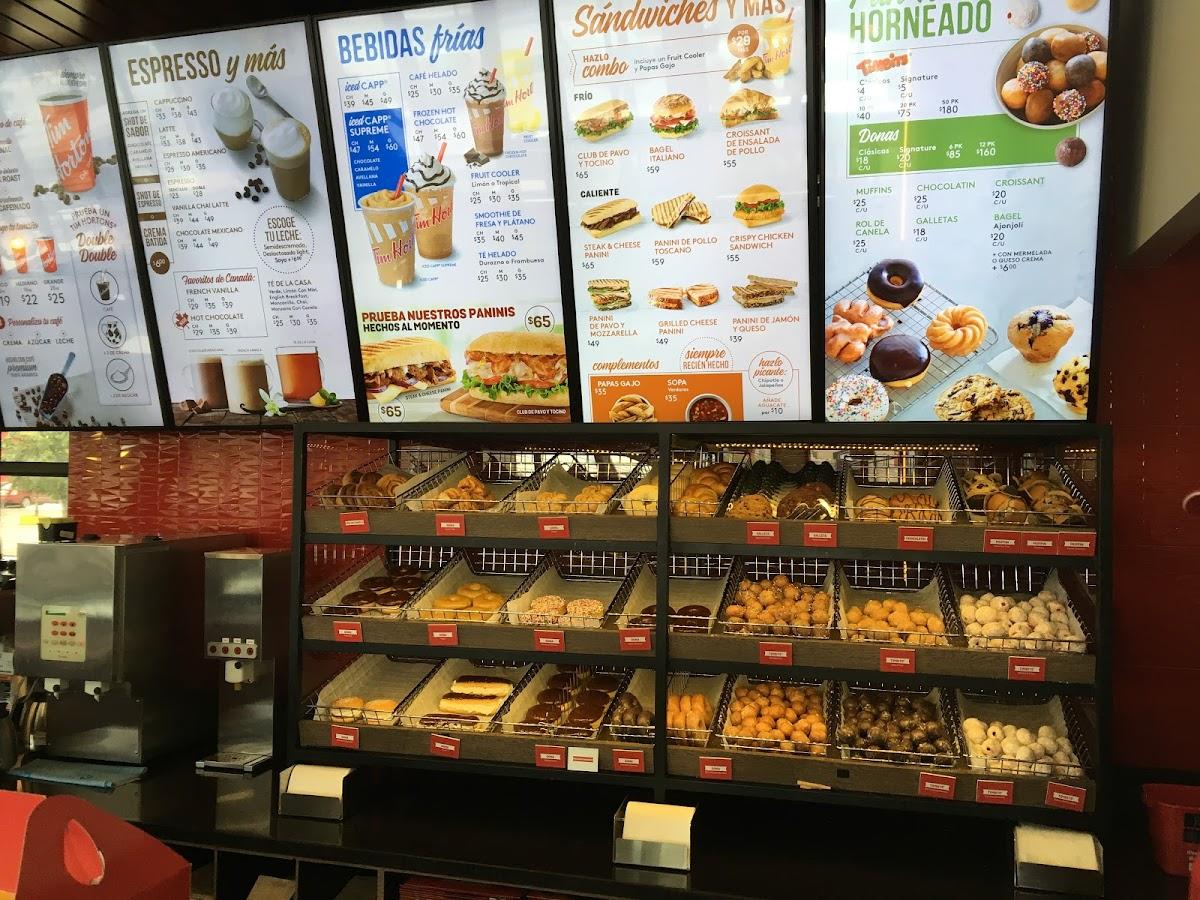 Carta de cafetería Tim Hortons La Fe, San Nicolás de los Garza, Av ...