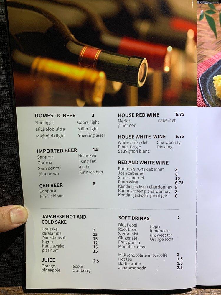Menu at Edo Ichi Sushi & Hibachi Steakhouse, Wethersfield