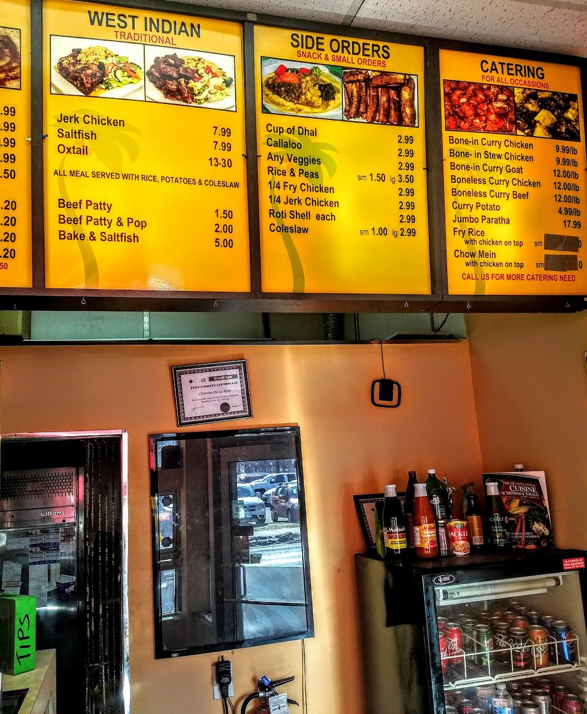 Menu at Famous Recipe restaurant, Hamilton