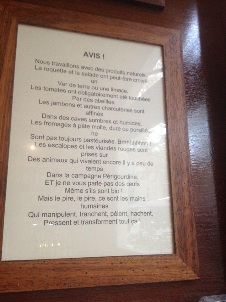 Menu au Ragazzi da Peppone restaurant, Montpellier