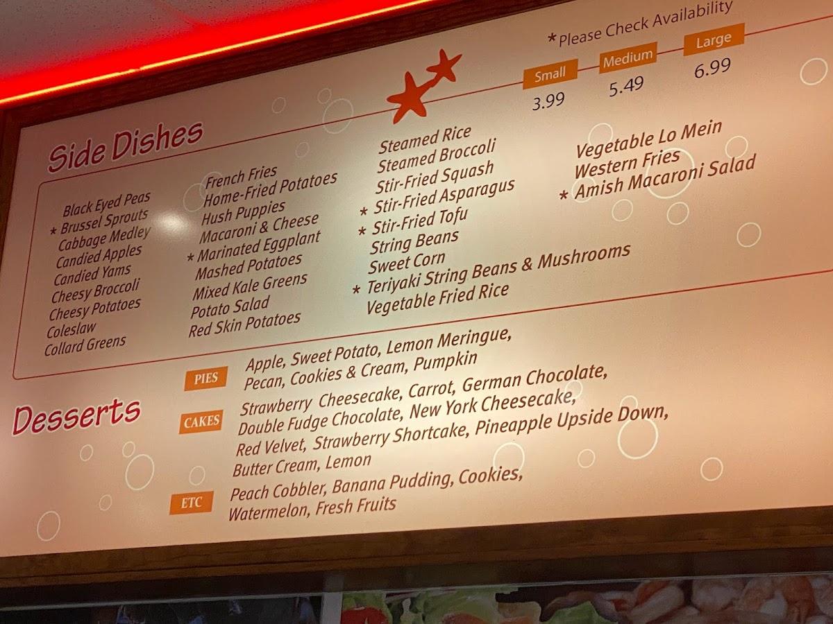 Menu at Mid Atlantic Seafood restaurant, Hyattsville, Queens Chapel Rd