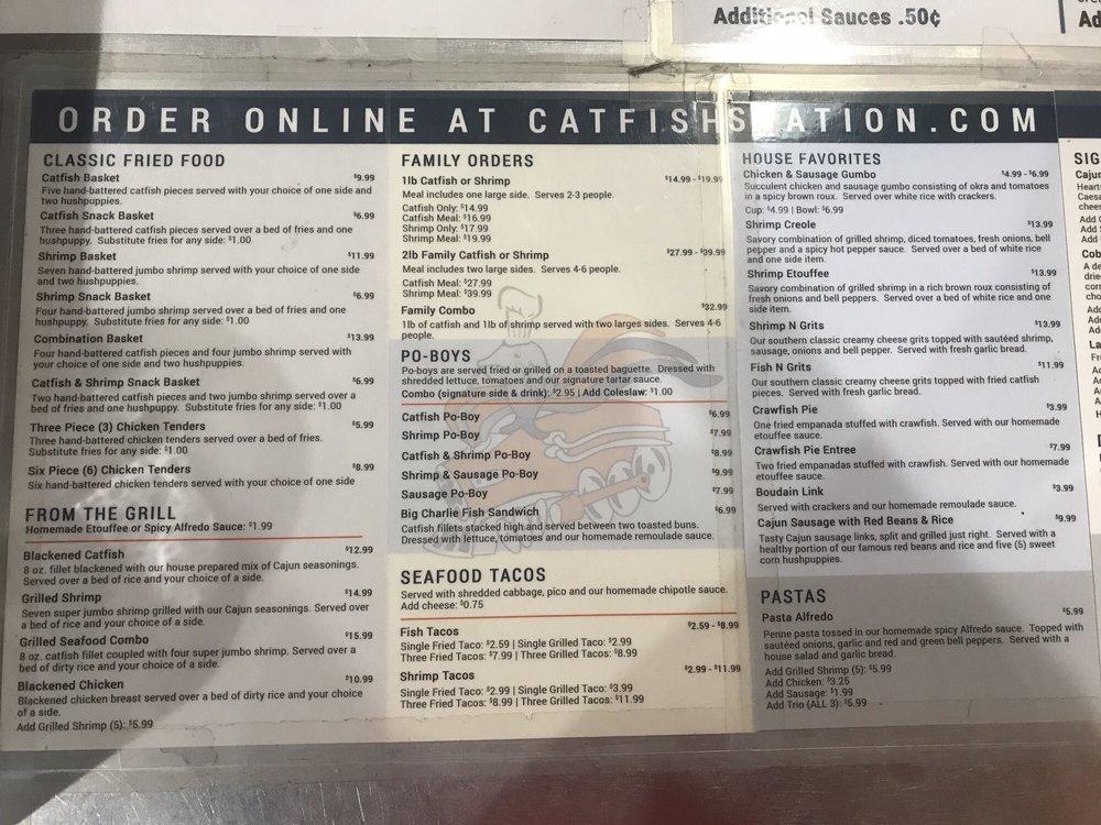 Menu at The Station Seafood Company restaurant, Houston