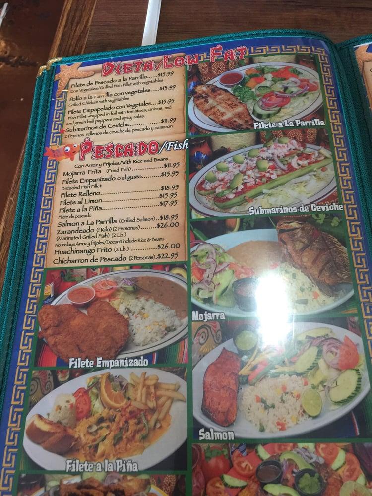 Menu at Las Islitas Mariscos restaurant, Las Vegas, W Flamingo Rd #406