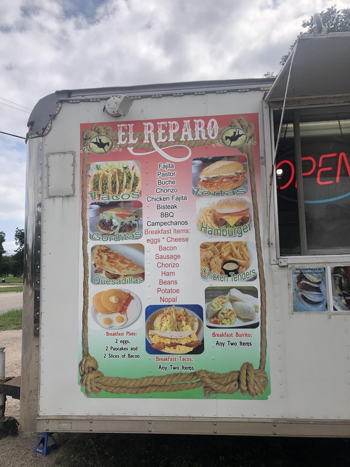 Menu at Mini Tacos El Reparo restaurant, Temple