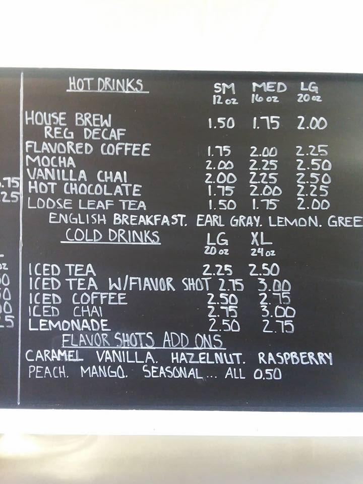 Menu at On Common Grounds Coffehouse & Bakery, Greene