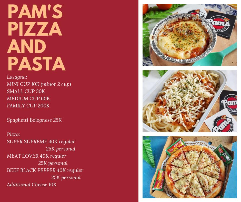 Menu at PAM'S PIZZA AND PASTA cafe, Kediri