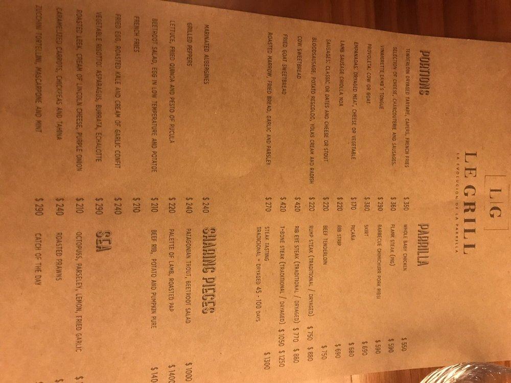 Menu at El Grill Prime Steakhouse Tijuana MX, Tijuana