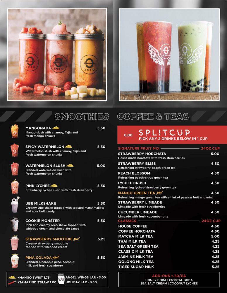Menu at Zero Degrees desserts, Pearland, Broadway St #101