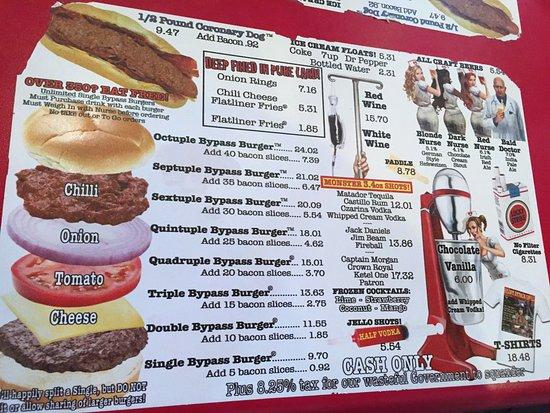 Menu at Heart Attack fried chicken and burger restaurant, Egypt, 58 ...
