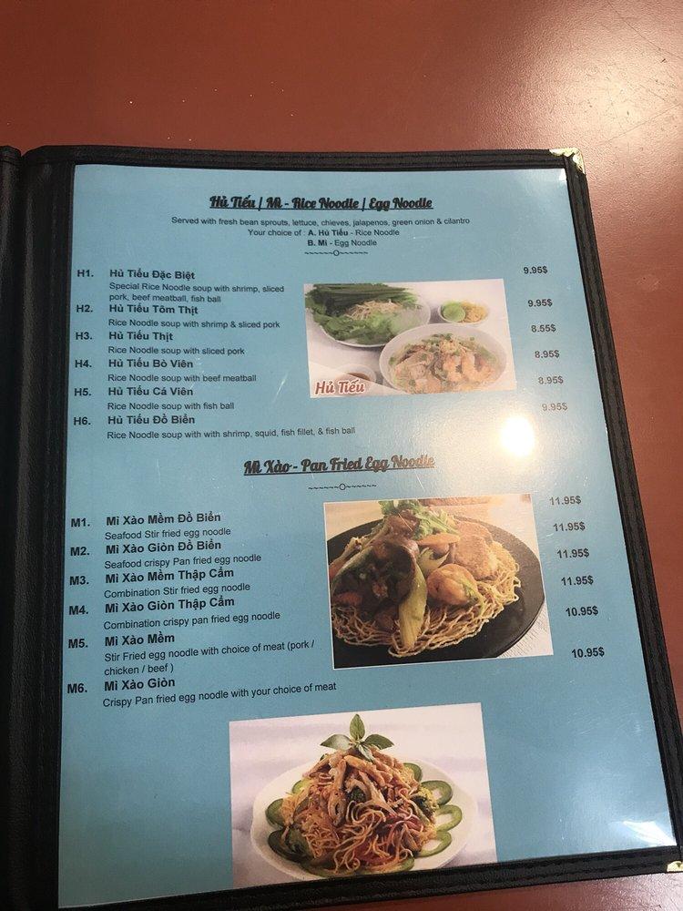 Menu at Pho Time restaurant, Enterprise