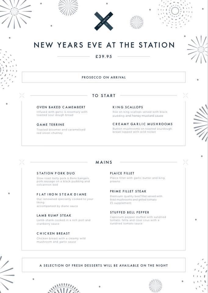 Menu at The Station Inn pub & bar, Church Stretton