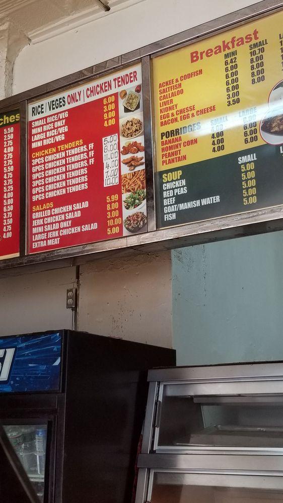 Menu at Top Taste Jamaican Restaurant, Irvington, 559 Chancellor Ave