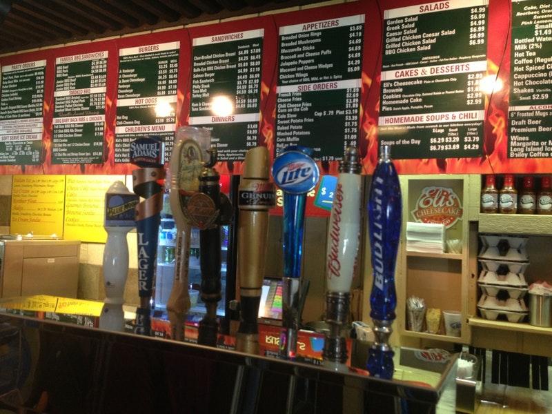Menu at Russell's Barbecue, Elmwood Park, Thatcher Ave
