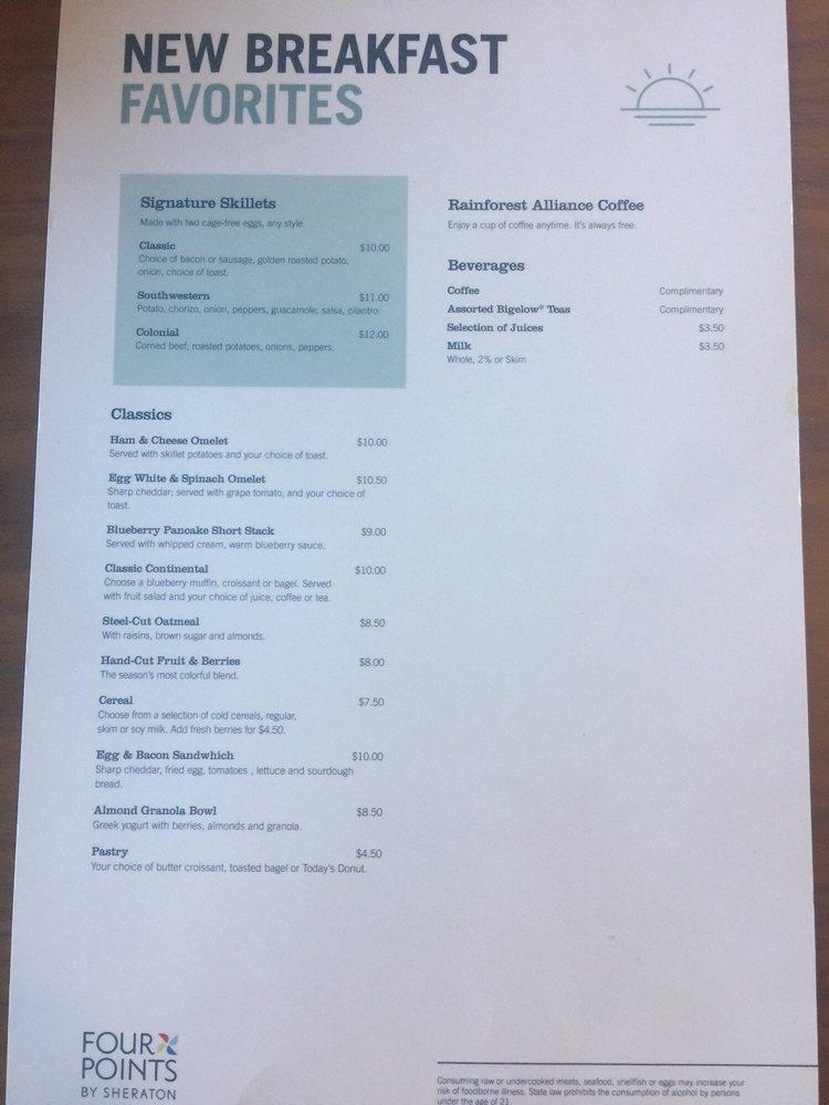 Menu at Gegus In Four Points by Sheraton Phoenix Mesa Gateway pub & bar ...